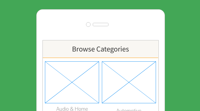 Free Wireframe Template for eBay - Product Category Page