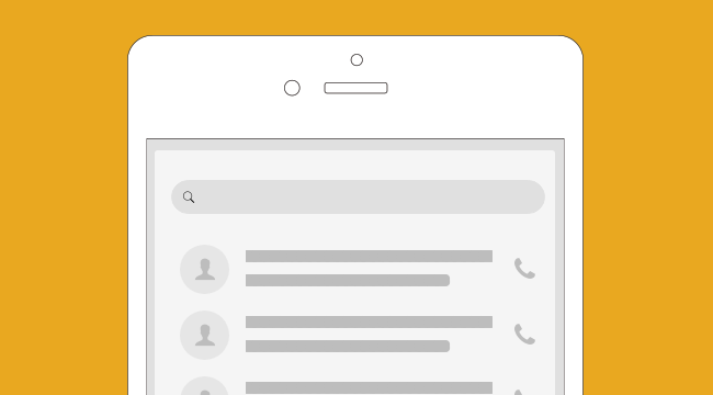 Free Wireframe Template for Mobile Layout - Contact - Logs