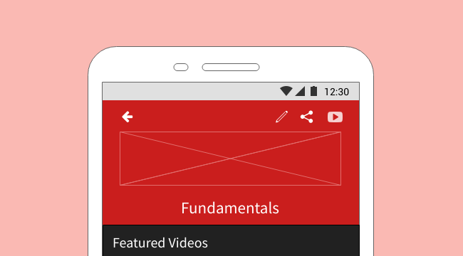 Free Wireframe Template for Video List