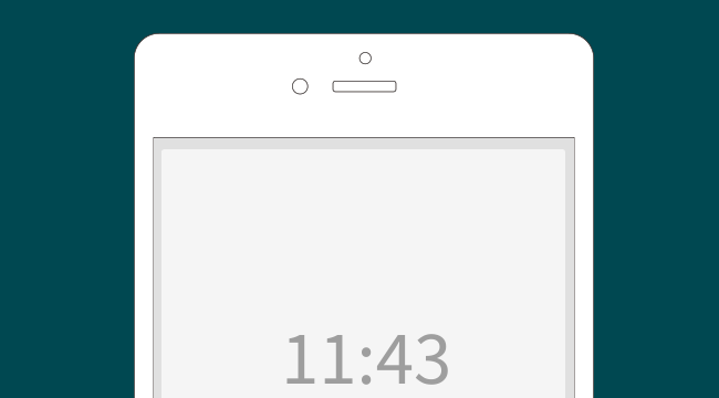 Free Wireframe Template for Mobile Layout - Lock Screen - Notification