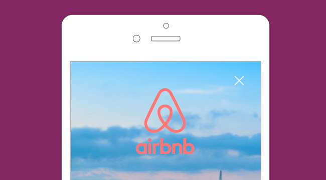 Free Wireframe Template for AirBnb - Login Form