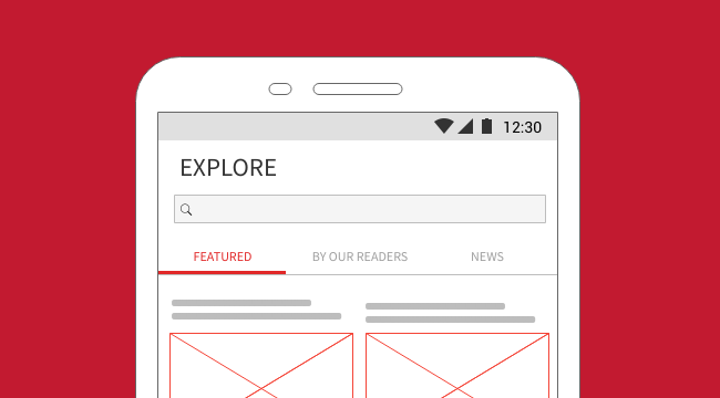 Free Wireframe Template for News Articles