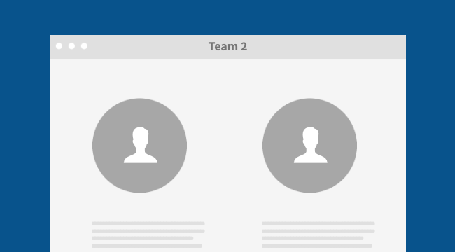 Free Wireframe Template for Team - Two User Icon Option and Explanation