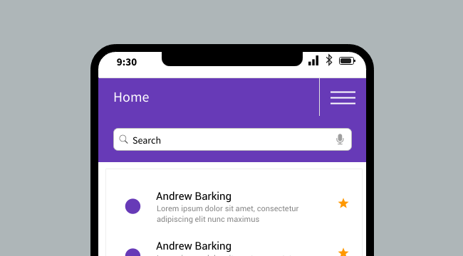 Free Wireframe Template for Inbox Mail in IphoneX