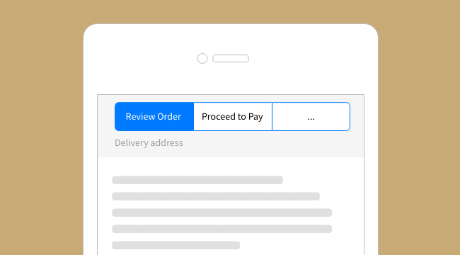 Free Wireframe Template for eBay - Order Review Page