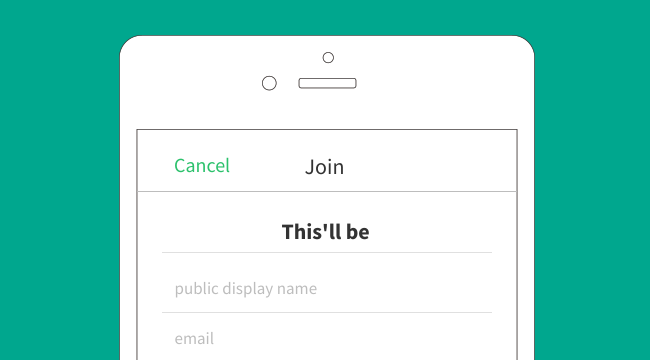 Free Wireframe Template for Join - Login Form