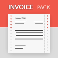 Free Wireframe Template for Invoice pack