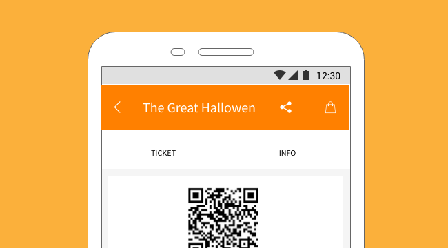 Free Wireframe Template for Ticket Scanning App