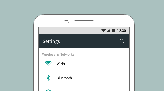 Free Wireframe Template for Settings