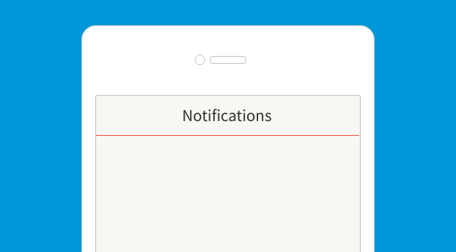 Free Wireframe Template for eBay - Notifications Page