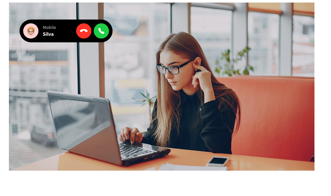 Free Wireframe Template for AR - Call screen