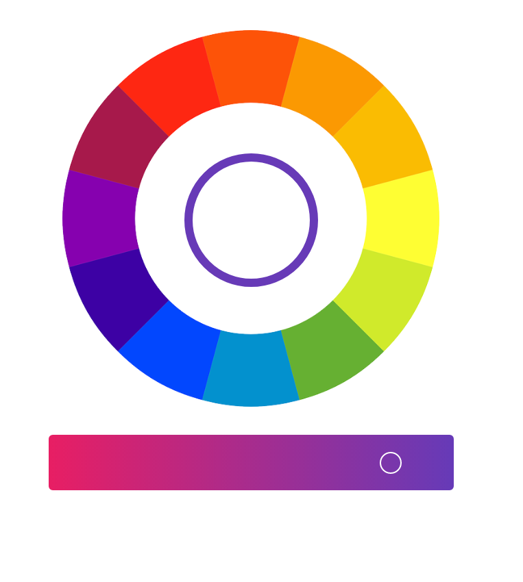 Free Wireframe Template for Color wheel