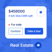 Free Wireframe Template for Real Estate web UI