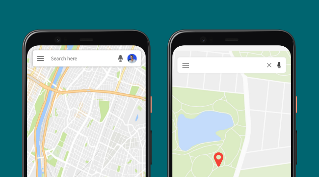 Free Wireframe Template for Android - Google Map