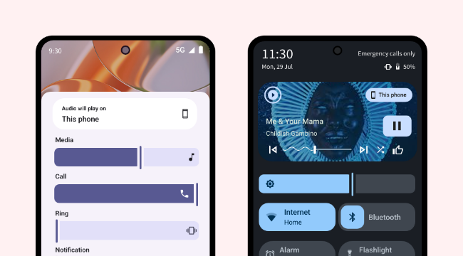 Free Wireframe Template for Volume control & pull down notifications ...