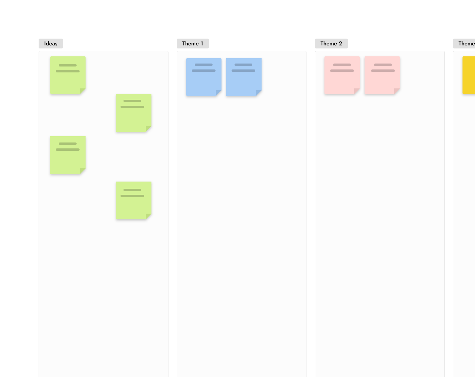 Free Whiteboard Template for Affinity Diagram