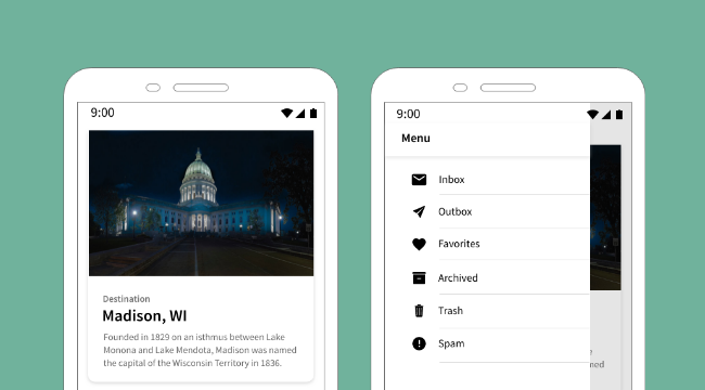 Free Wireframe Template for Ionic 5 - Android template