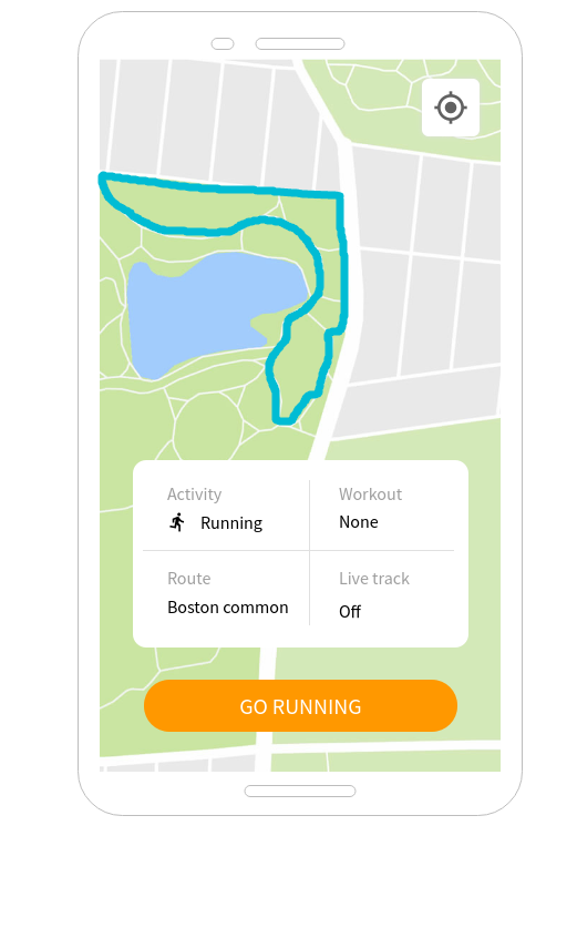 Free Wireframe Template for Fitness app