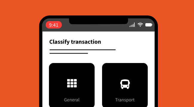 Free Wireframe Template for Transaction app