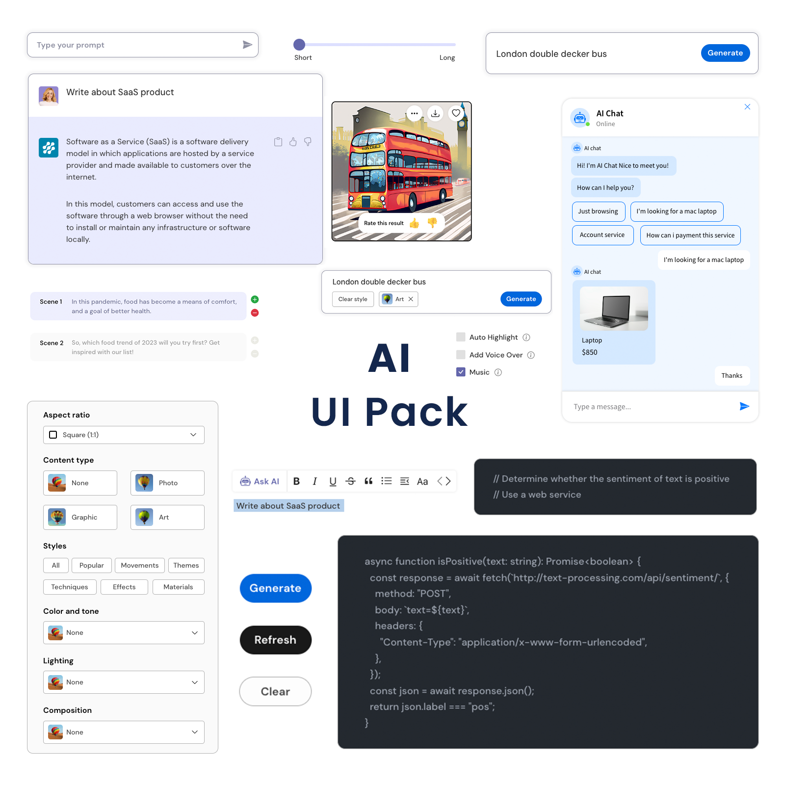 Free Wireframe Template for AI Tools