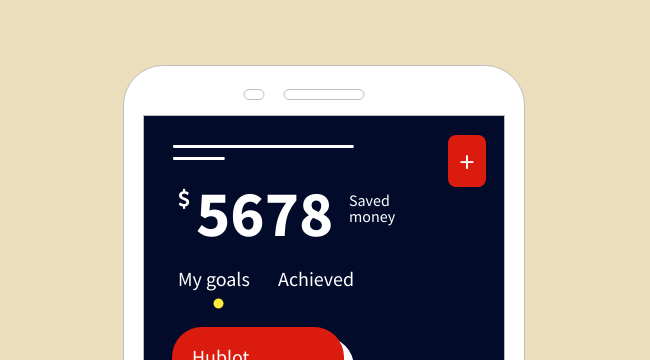 Free Wireframe Template for Personal finance app