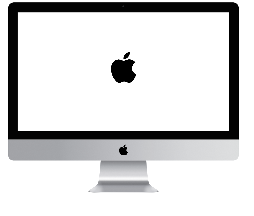 Free Wireframe Template for Apple iMac frame