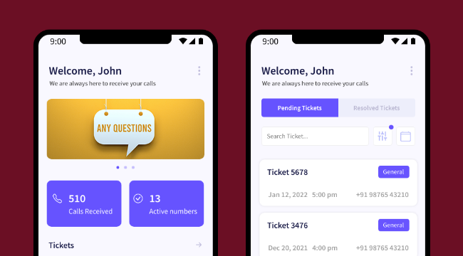 Free Wireframe Template for Helpdesk - Ticket support