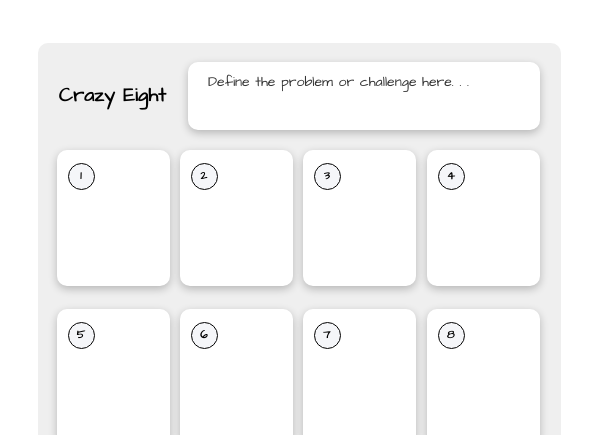 Free Whiteboard Template for Crazy Eight
