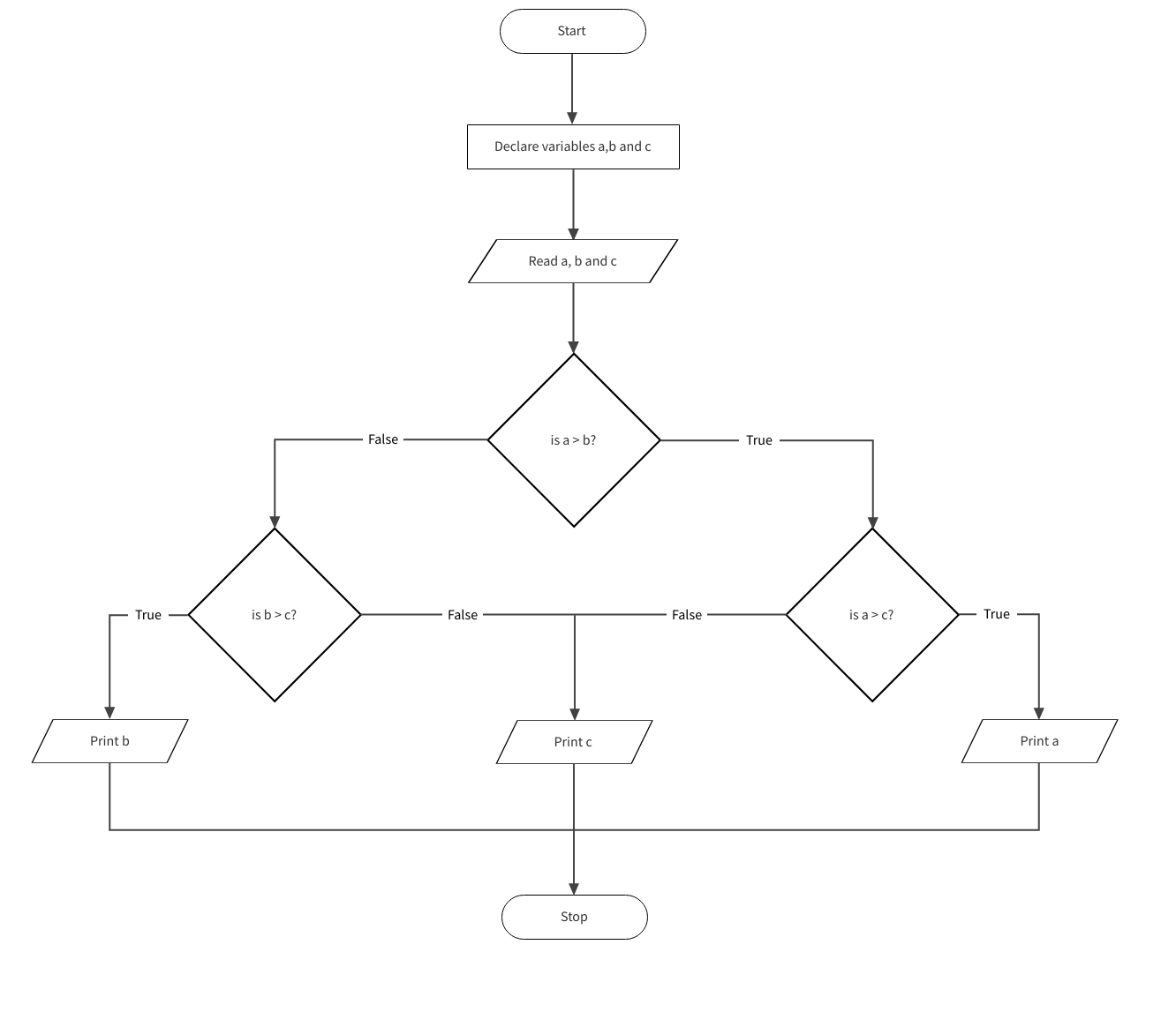 Free Wireframe Template for Programming flowchart