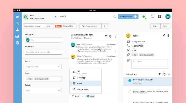Free Wireframe Template for Help Desk - Hi Fidelity