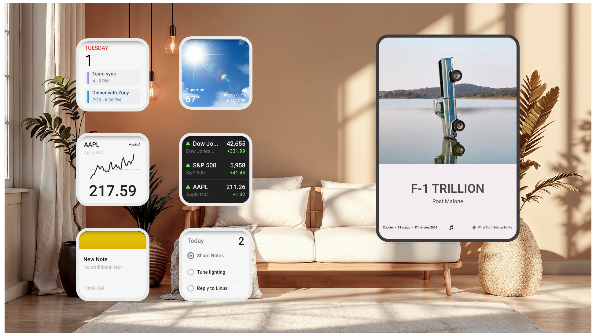 Free Wireframe Template for visionOS 26 - Widgets