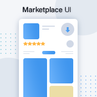 Free Wireframe Template for Marketplace UI