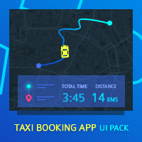Free Wireframe Template for Cab booking app